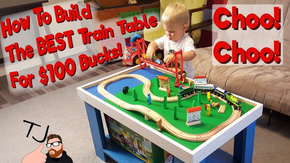 DIY Train Table for Kids' Playtime - Blitsy