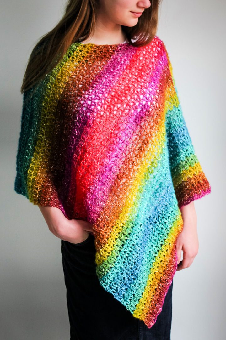 40 Free Crochet Poncho Patterns (Easy PDF Pattern)