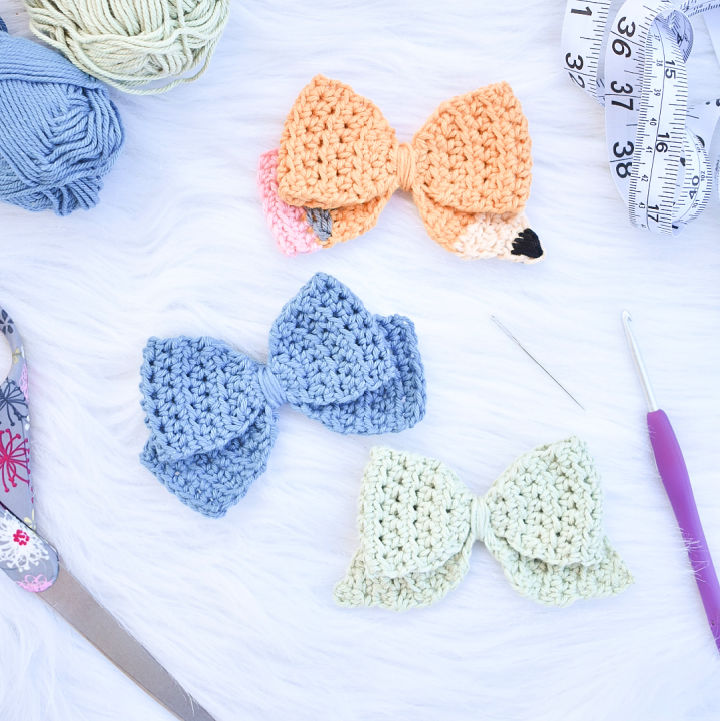 35 Free Crochet Bow Patterns (Crochet Bow Tie Pattern)