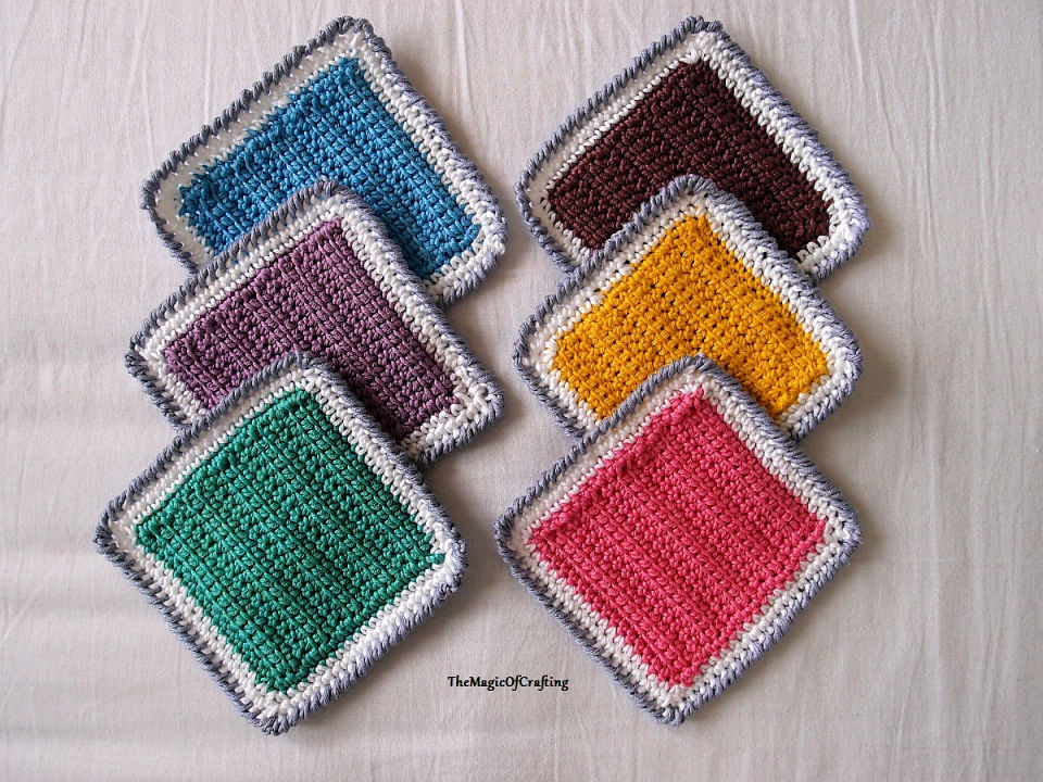 40 Free Crochet Coaster Patterns (Coasters Pattern PDF)