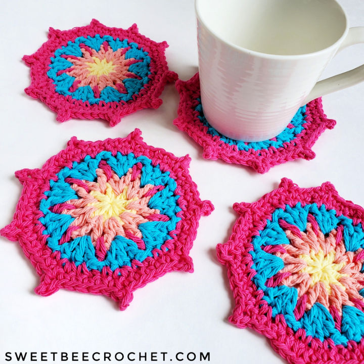 40 Free Crochet Coaster Patterns (Coasters Pattern PDF)