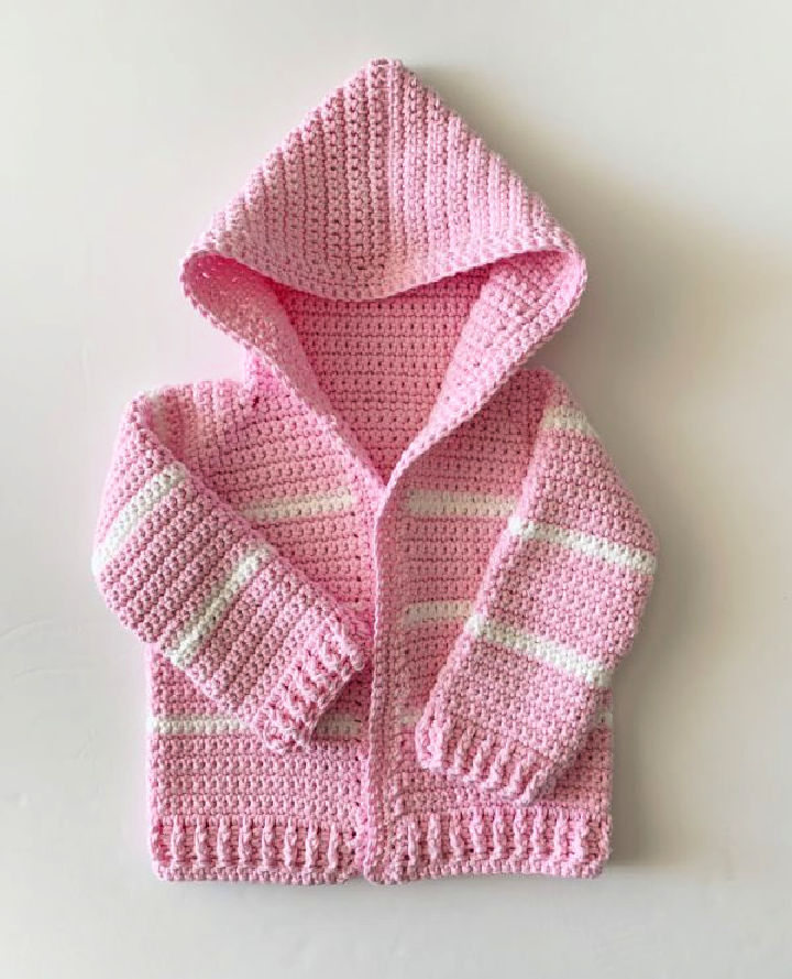 30 Free Crochet Baby Sweater Patterns - Blitsy