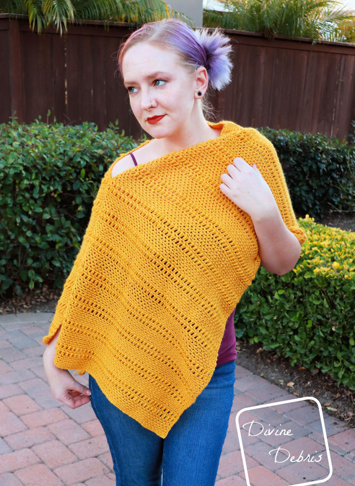 40 Free Crochet Poncho Patterns (Easy PDF Pattern)