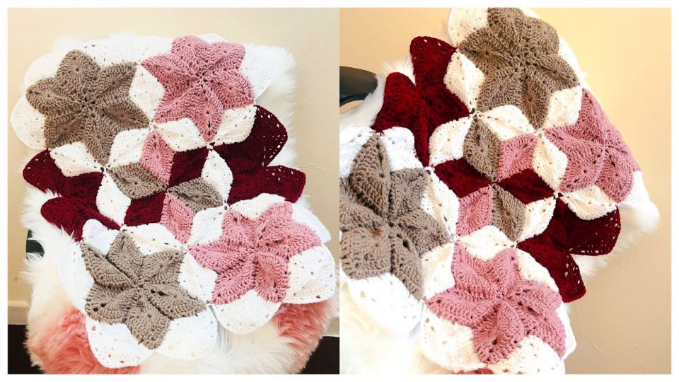 25 Free Crochet Star Blanket Patterns (PDF Pattern)