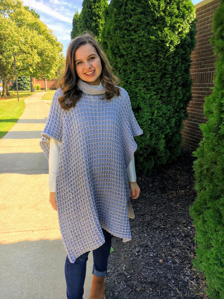 40 Free Crochet Poncho Patterns (Easy PDF Pattern)