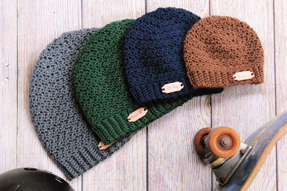 30 Free Crochet Hat Patterns for Men (Beanie Pattern)
