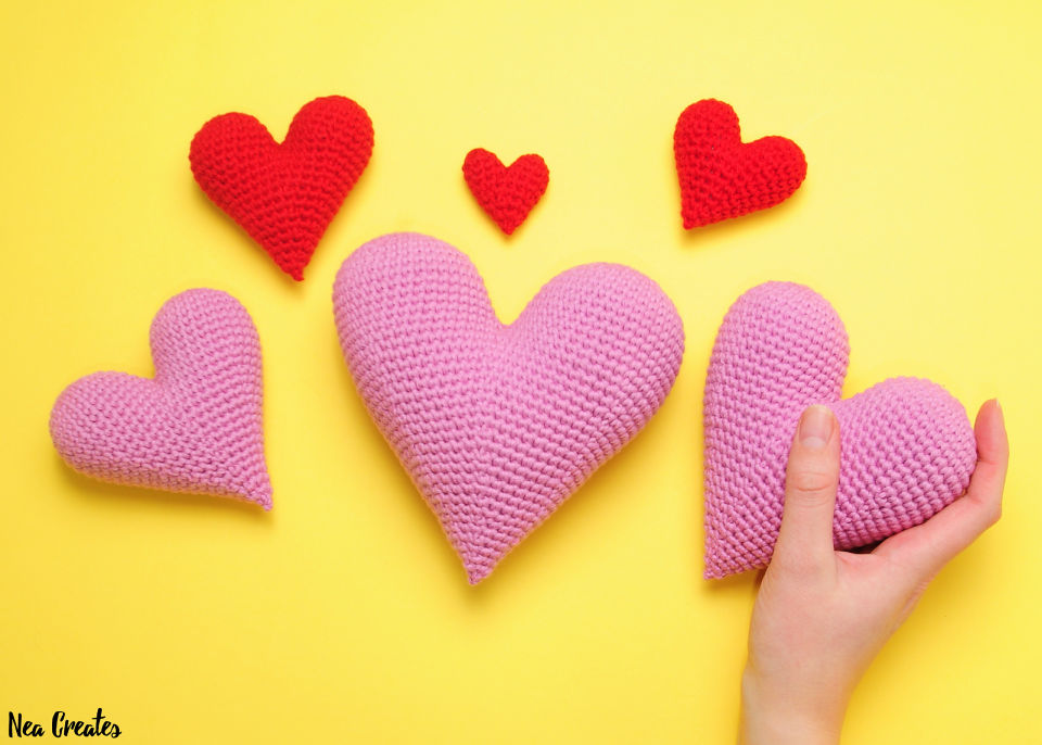 40 Easy Crochet Hearts: Free Crochet Heart Pattern