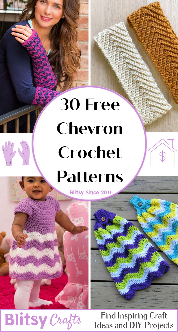 30 Free Chevron Crochet Pattern Collection - Blitsy