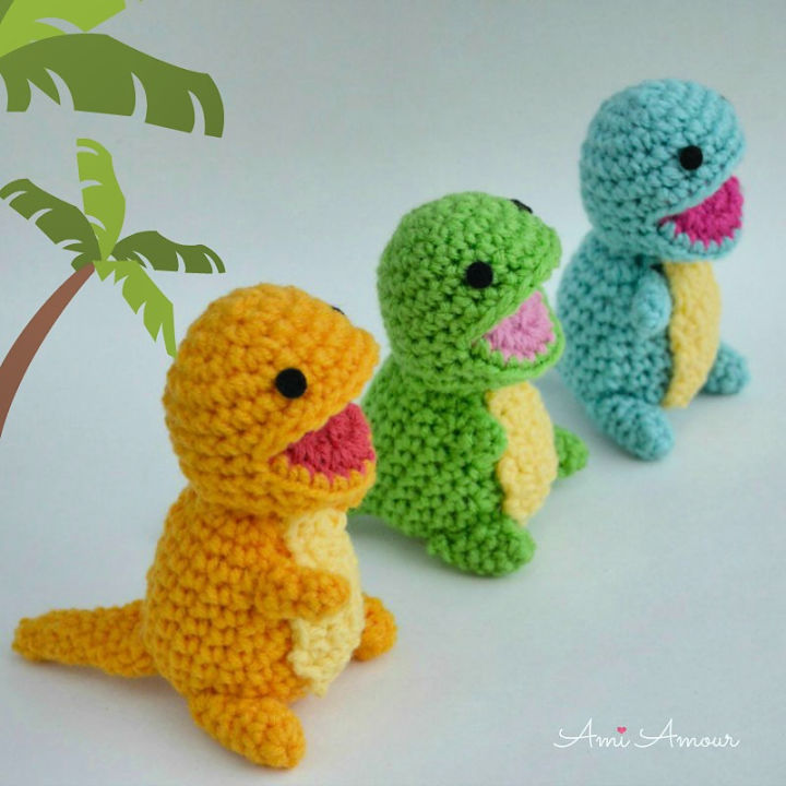 40 Free Crochet Dinosaur Patterns (Amigurumi Pattern)