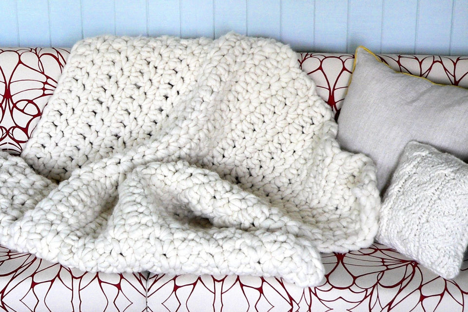 40 Free Chunky Crochet Blanket Patterns (Easy Pattern)