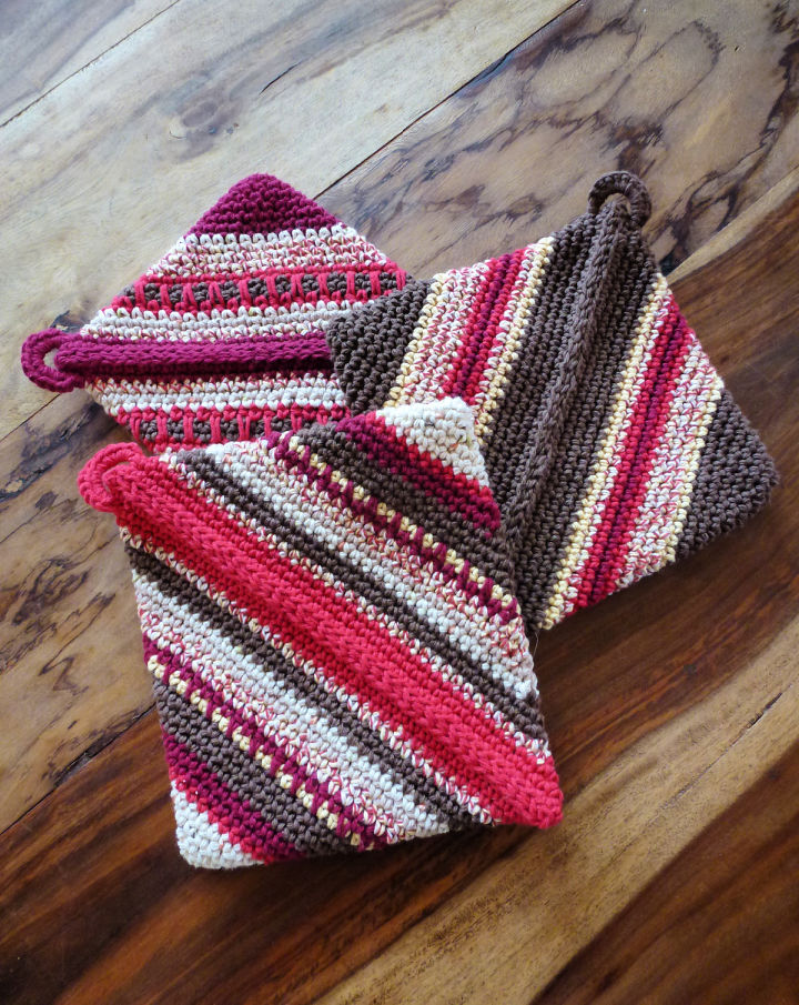30 Free Crochet Potholder Patterns (Easy Pattern) - Blitsy