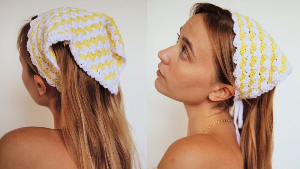 25 Free Crochet Bandana Patterns (Head Scarf Pattern)