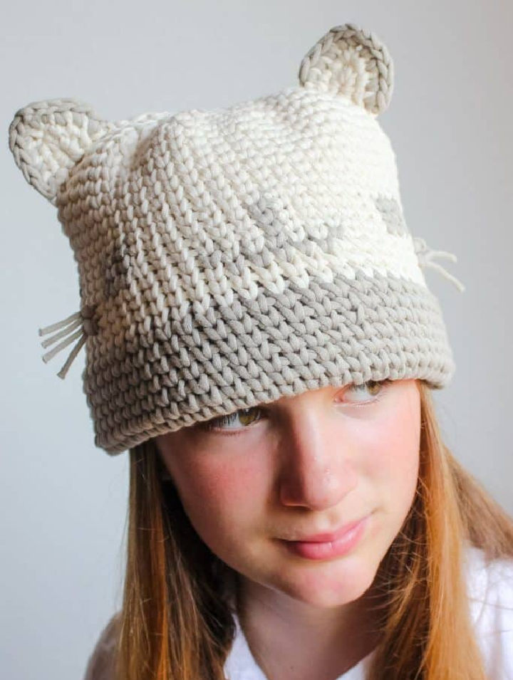 25 Free Crochet Cat Hat Patterns (Cat Beanie Pattern)