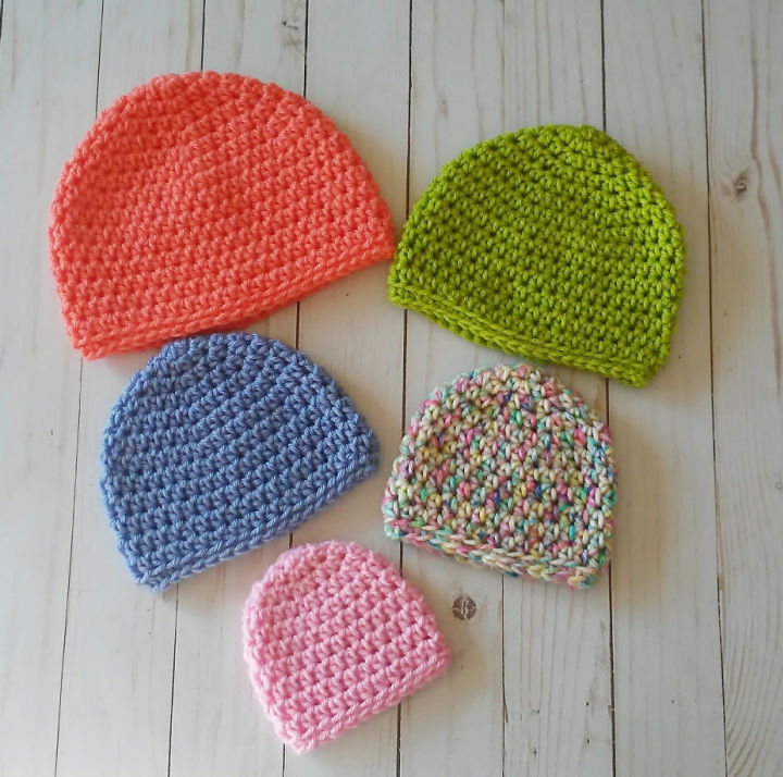 40 Free Crochet Baby Hat Patterns (All Sizes Pattern)