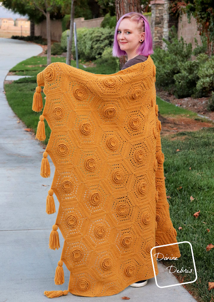 25 Free Crochet Hexagon Blanket Patterns - Blitsy