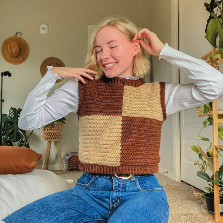 25 Free Crochet Sweater Vest Patterns for Beginners - Blitsy