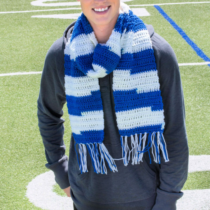 25 Free Mens Crochet Scarf Patterns - Easy Pattern - Blitsy