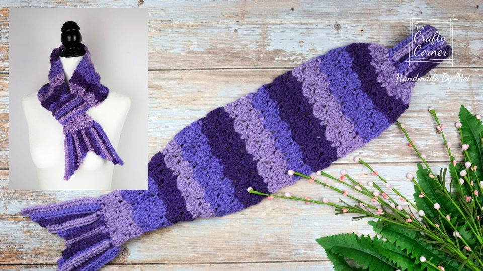 35 Free Crochet Mermaid Tail Patterns (Blanket Pattern)