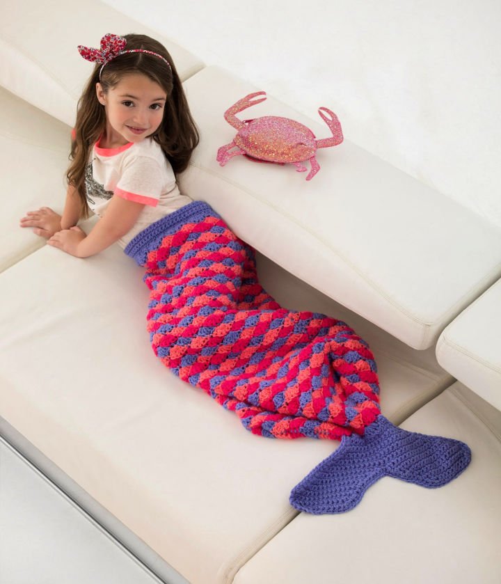 35 Free Crochet Mermaid Tail Patterns (Blanket Pattern)