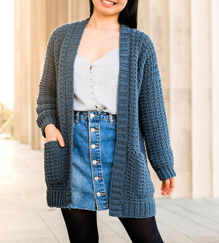 50 Free Crochet Cardigan Patterns (Step by Step Pattern)