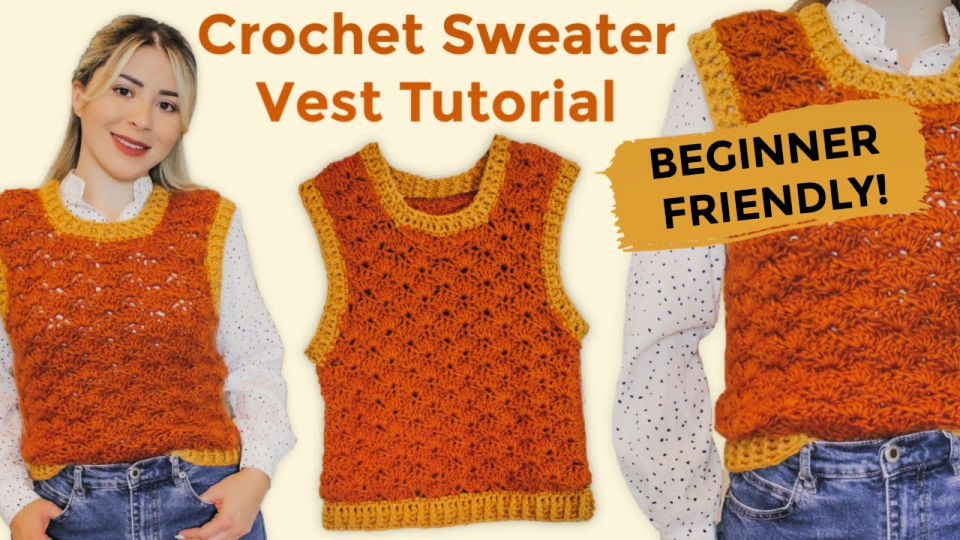 25 Free Crochet Sweater Vest Patterns for Beginners - Blitsy