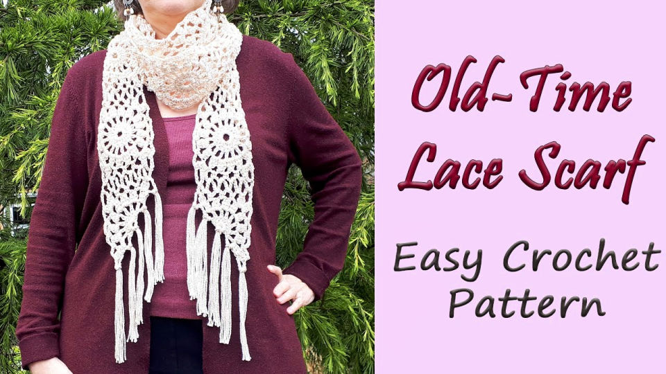 25 Free Lacy Crochet Scarf Patterns (Lace Scarf Pattern)