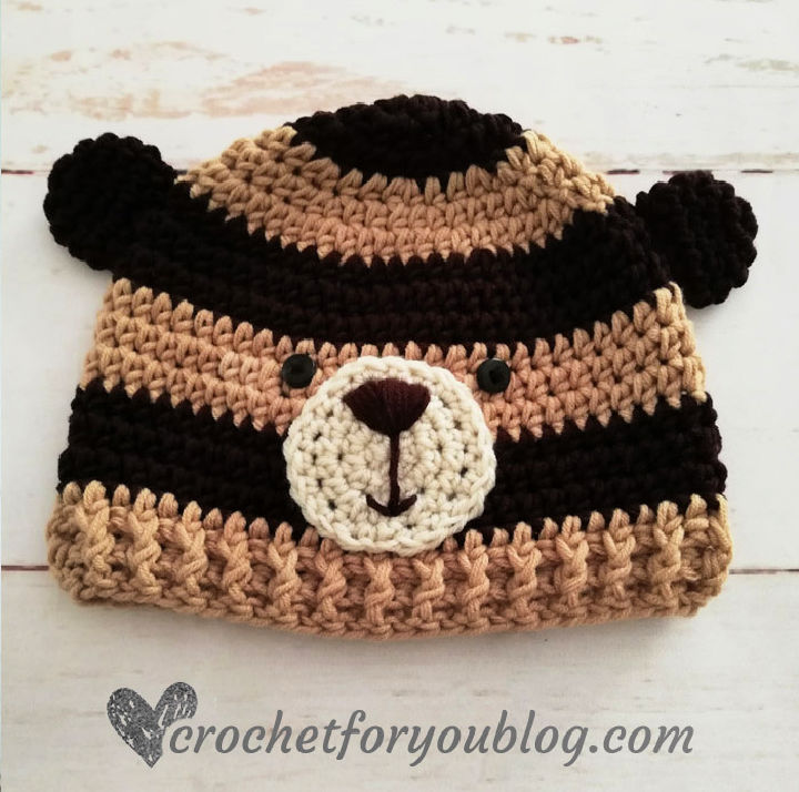 25 Free Crochet Bear Hat Patterns (Bear Ears Pattern)