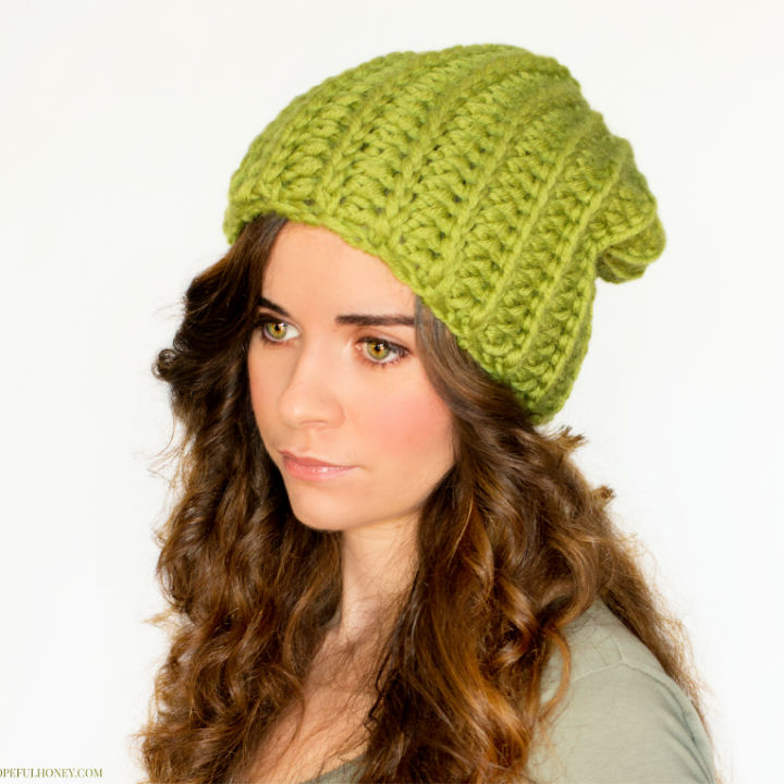 40 Free Slouchy Beanie Crochet Patterns (Hat Pattern)