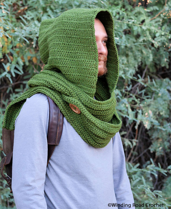 25 Free Crochet Hooded Scarf Patterns - Blitsy