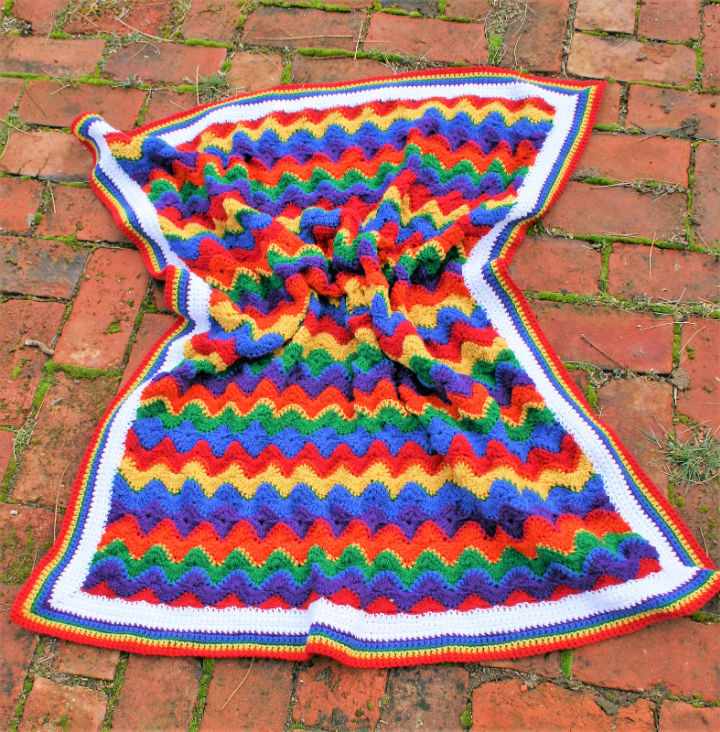 25 Free Crochet Rainbow Blanket Patterns - Blitsy