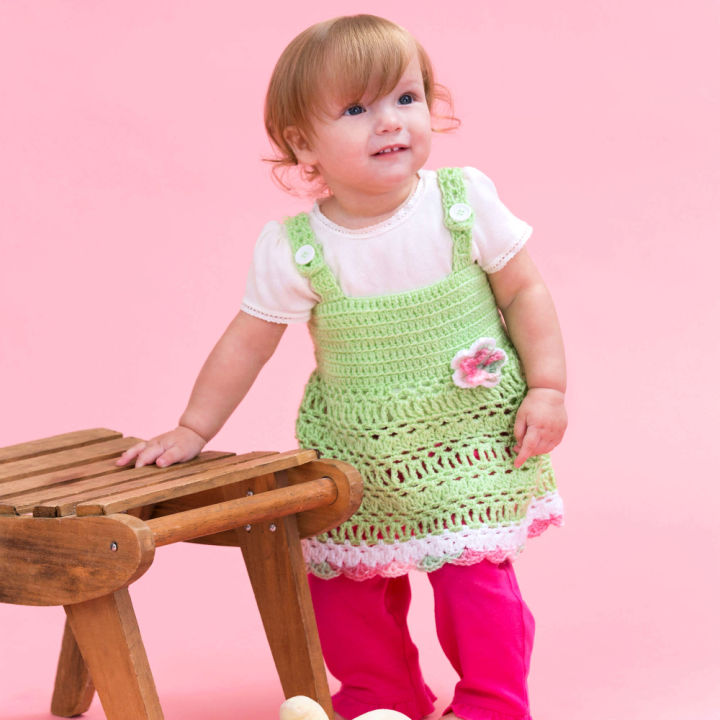 25 Free Crochet Baby Dress Patterns - Blitsy