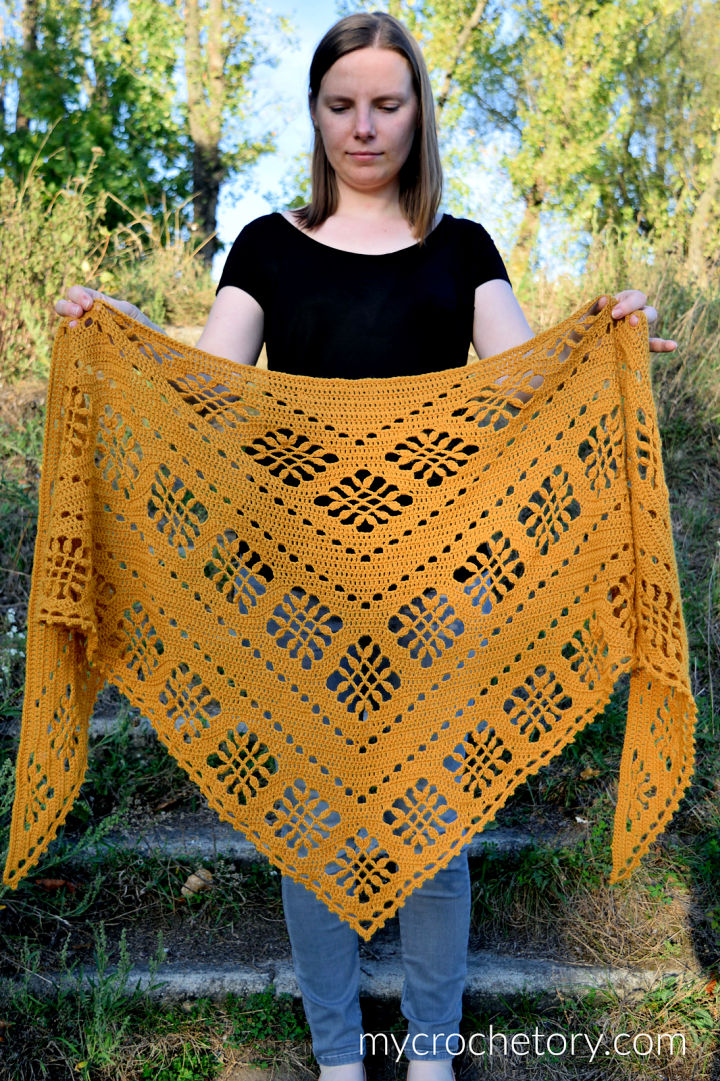 25 Free Crochet Triangle Shawl Patterns for Beginners - Blitsy