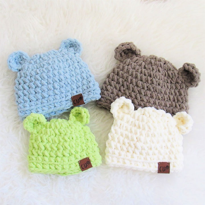 25 Free Crochet Bear Hat Patterns (Bear Ears Pattern)