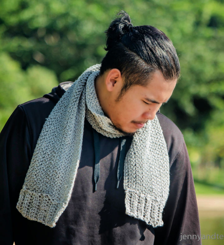 25 Free Mens Crochet Scarf Patterns - Easy Pattern - Blitsy