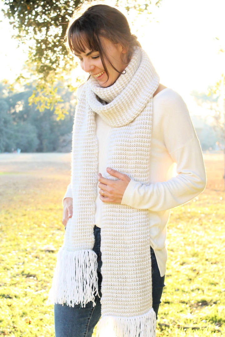 25 Free Tunisian Crochet Scarf Patterns - Blitsy