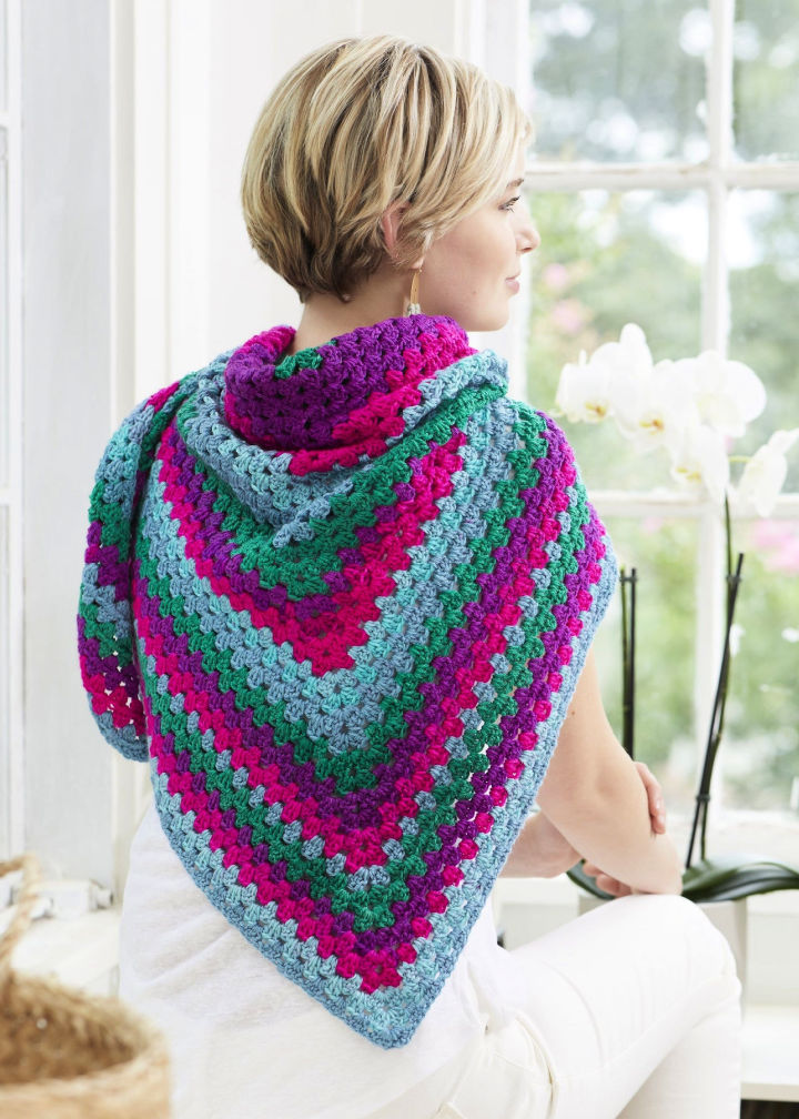 25 Free Crochet Triangle Shawl Patterns for Beginners - Blitsy