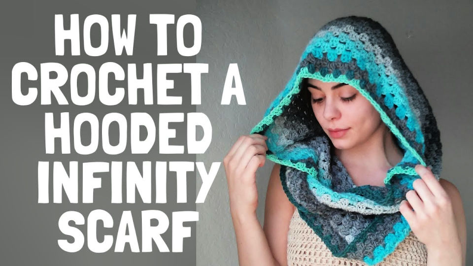 25 Free Crochet Hooded Scarf Patterns - Blitsy