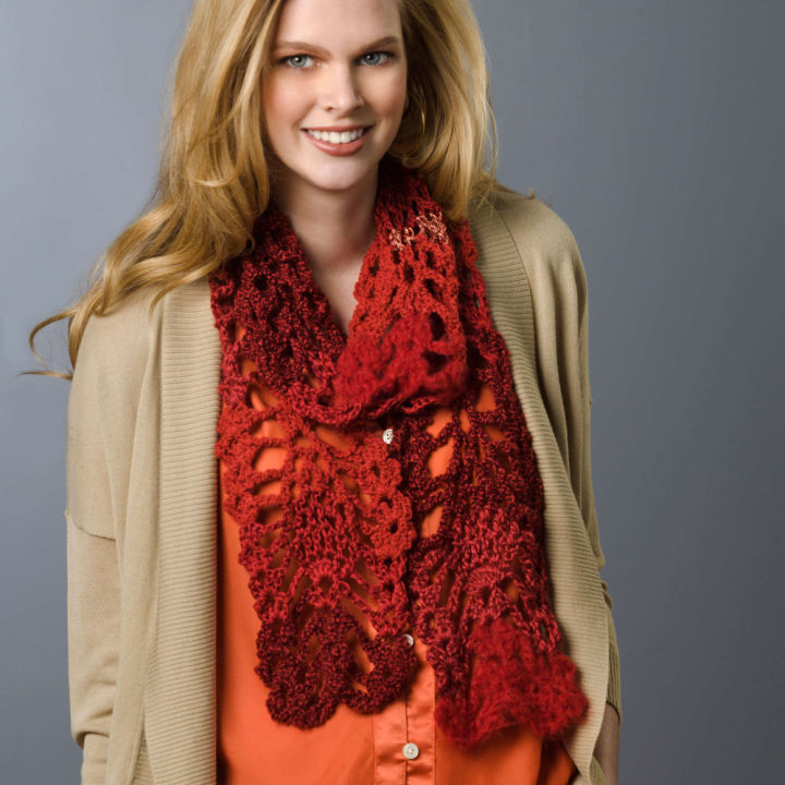 25 Free Lacy Crochet Scarf Patterns (Lace Scarf Pattern)