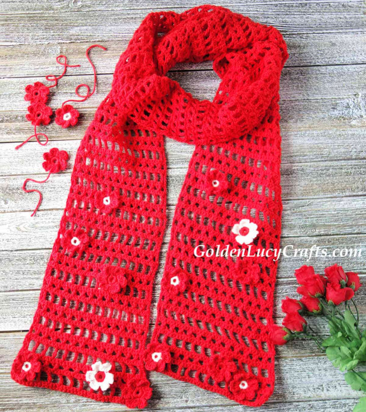 25 Free Lacy Crochet Scarf Patterns (Lace Scarf Pattern)