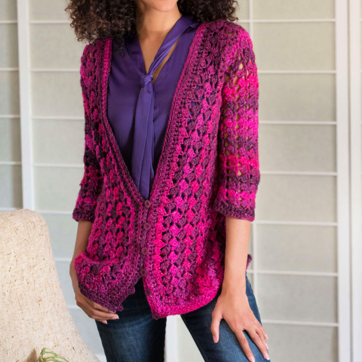 50 Free Crochet Cardigan Patterns (Step by Step Pattern)