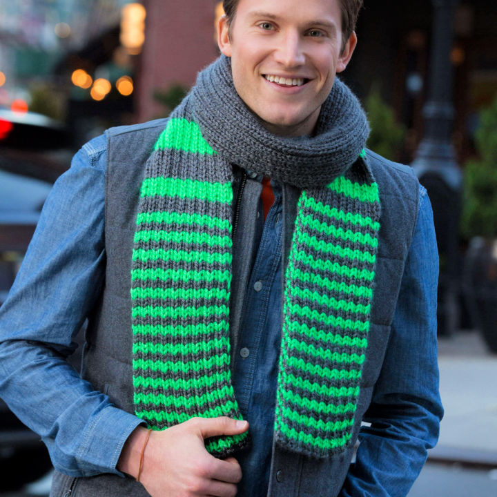 25 Free Mens Crochet Scarf Patterns - Easy Pattern - Blitsy