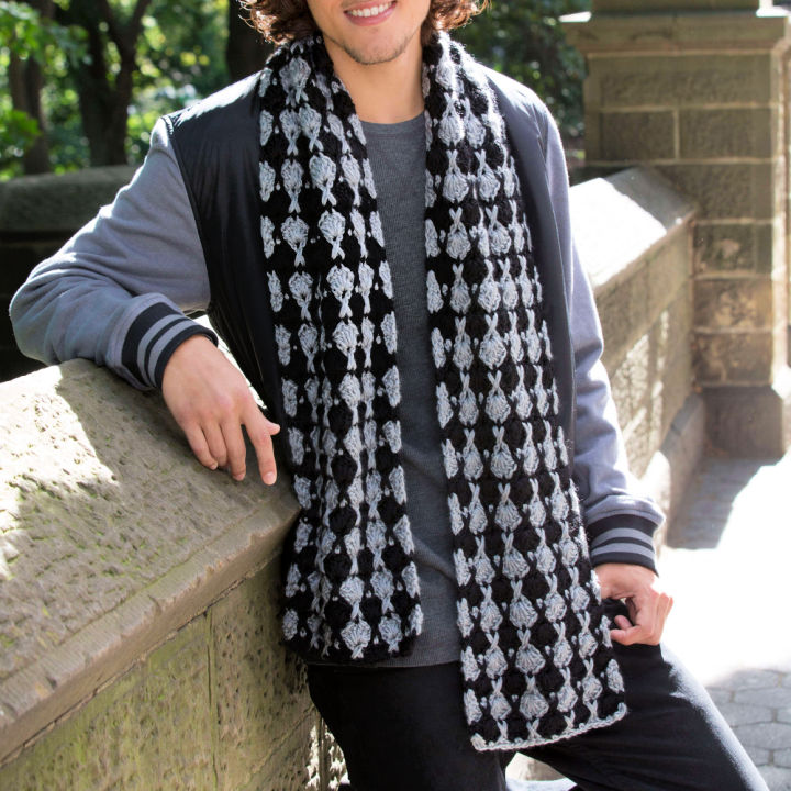 25 Free Mens Crochet Scarf Patterns - Easy Pattern - Blitsy