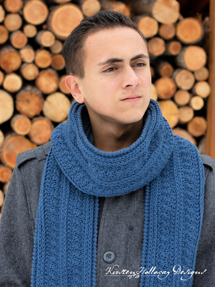 25 Free Mens Crochet Scarf Patterns - Easy Pattern - Blitsy