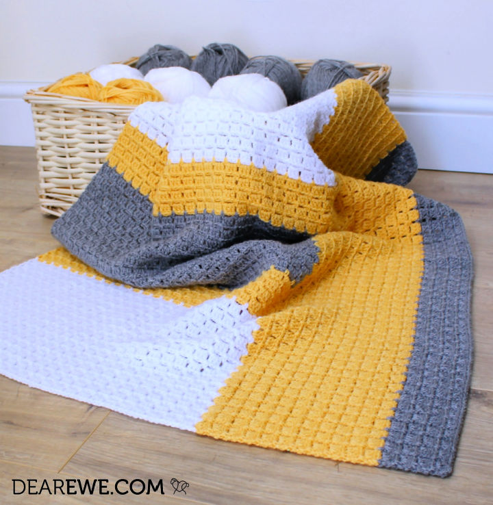 30 Free Striped Crochet Blanket Patterns - Blitsy