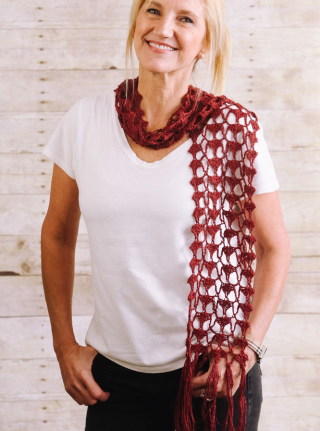 25 Free Lacy Crochet Scarf Patterns (Lace Scarf Pattern)