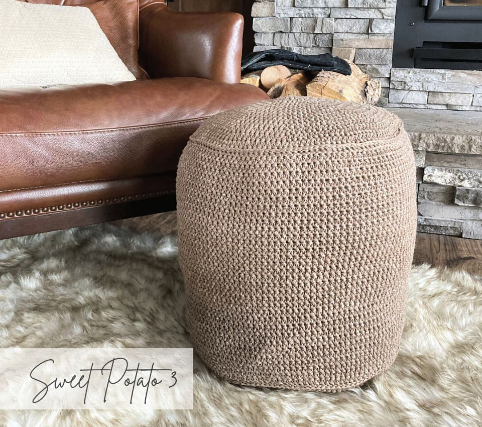 25 Free Crochet Pouf Patterns (Crochet Ottoman Pattern) - Blitsy
