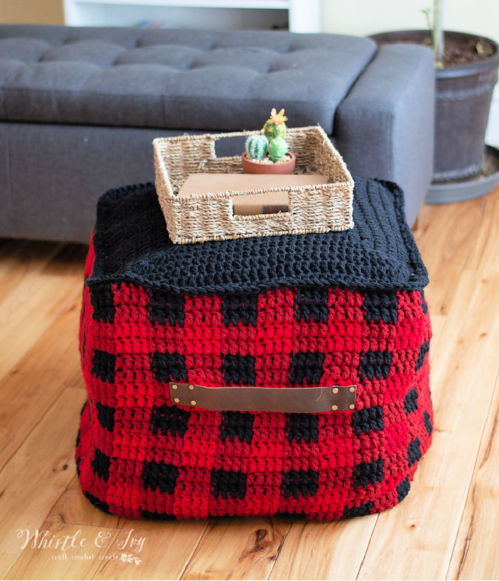 25 Free Crochet Pouf Patterns (Crochet Ottoman Pattern) - Blitsy