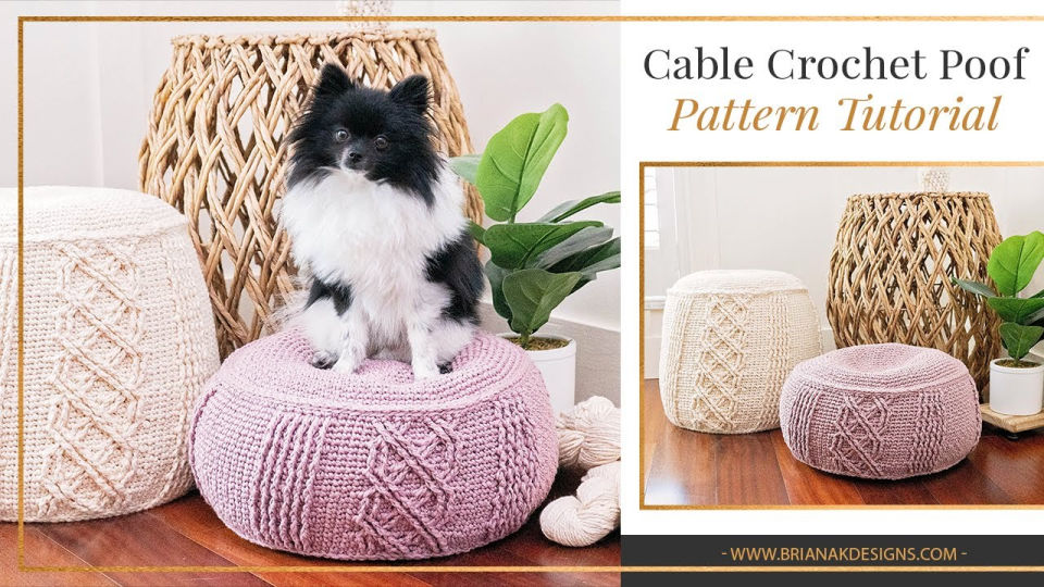 25 Free Crochet Pouf Patterns (Crochet Ottoman Pattern) - Blitsy
