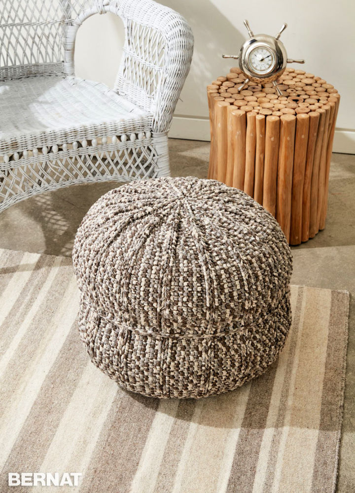 25 Free Crochet Pouf Patterns (Crochet Ottoman Pattern) - Blitsy