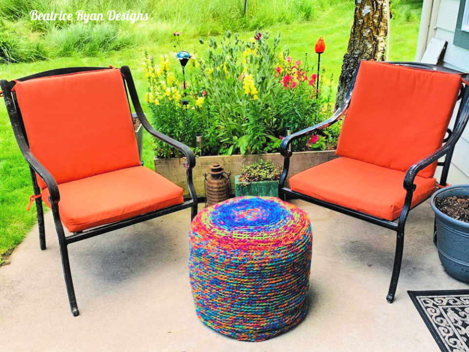 25 Free Crochet Pouf Patterns (Crochet Ottoman Pattern) - Blitsy